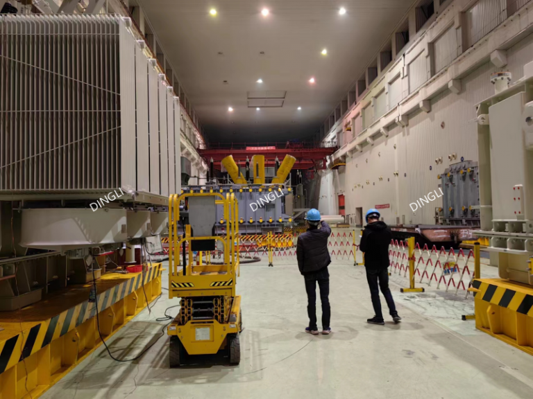 The main transformer for the Indonesian nickel mine substation supplied ...